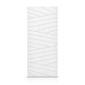 CALHOME 42 in. x 96 in. Hollow Core White Stained Composite MDF Interior Door Slab DMD-CNC-203 ...