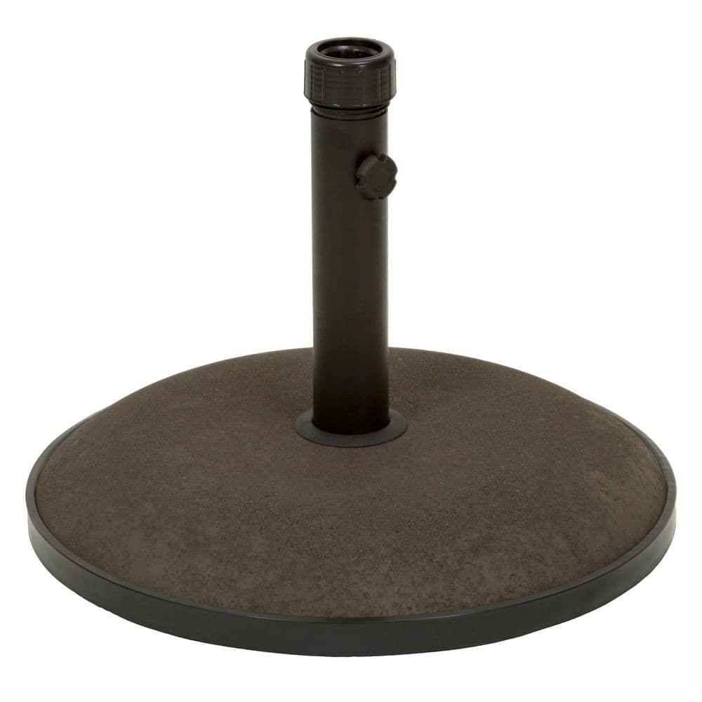 Top-Notch 55 lb. Concrete+Metal Patio Umbrella Base in Brown Suitable ...