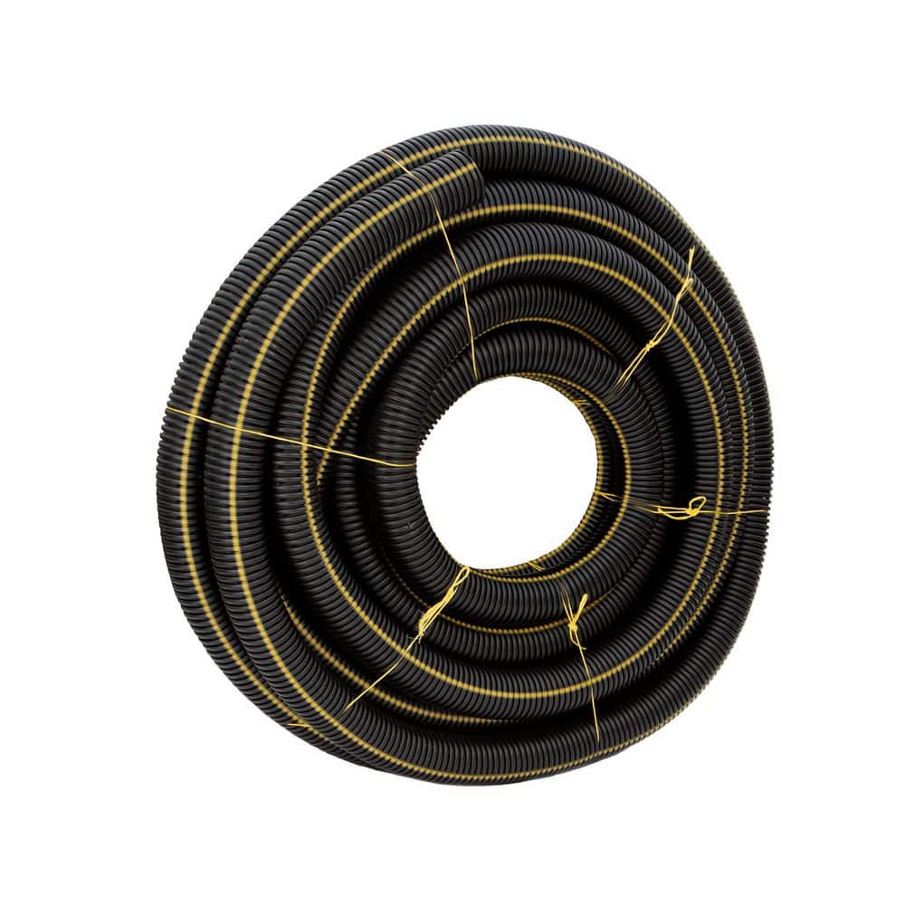 Prinsco 4 in. x 100 ft. Goldline Corrugated Single Wall Drain Pipe ...
