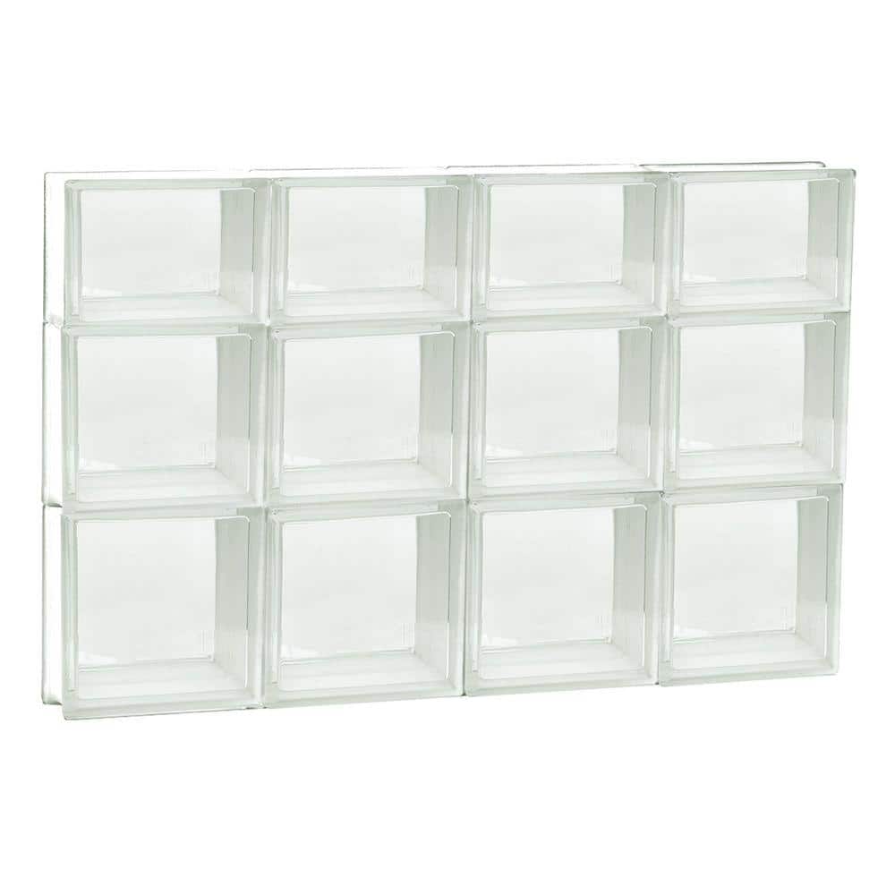 Clearly Secure 31 in. x 21.25 in. x 3.125 in. Frameless Clear Non ...