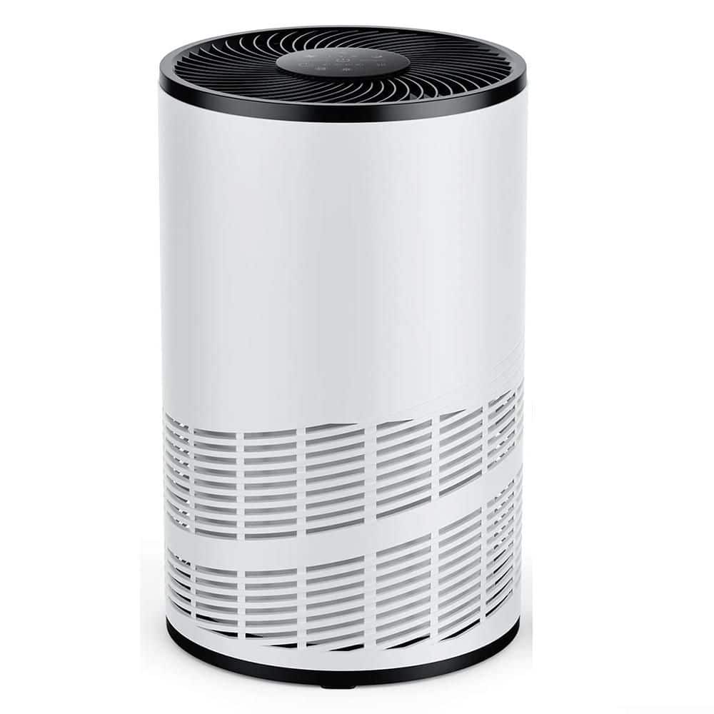 Relyblo 1200 Sq. ft HEPA-True Personal Air Purifier in Whites with ...