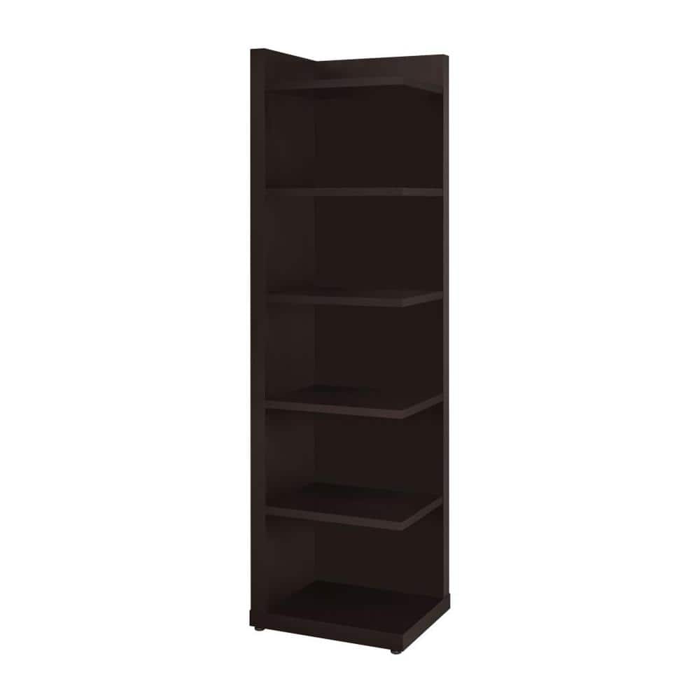 SIMPLE RELAX 71 in. Tall Cappuccino Medium Density Fiberboard (MDF), 6 ...