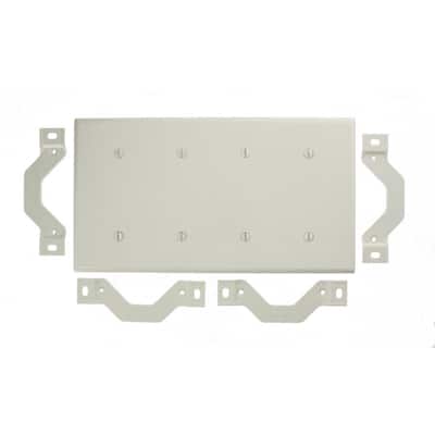 4-Gang - Blank Wall Plates - Wall Plates - The Home Depot