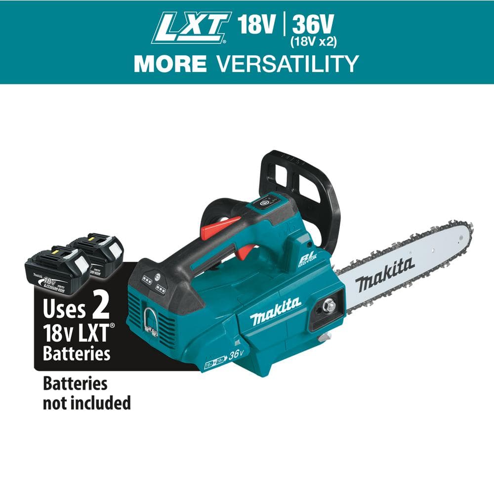 Makita LXT 14 in. 18V X2 (36V) Lithium-Ion Brushless Battery Top Handle Chain Saw (Tool-Only ...