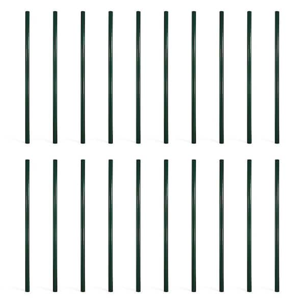 Fencer Wire Black Galvanized 2-3/8 in. x 2-3/8 in. x 6 ft. Steel Corner ...