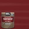 BEHR PREMIUM 1 gal. #ST-112 Barn Red Semi-Transparent Waterproofing ...