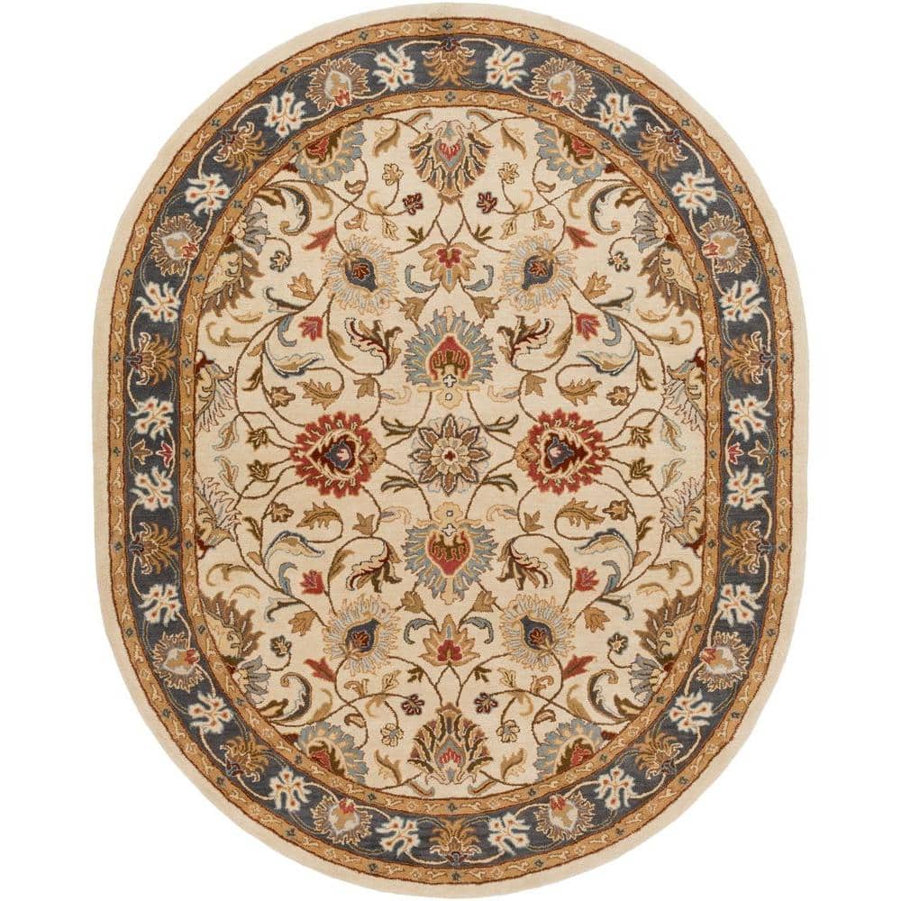 Livabliss John Gold 6 ft. x 9 ft. Oval Area Rug S00151007281 - The Home ...
