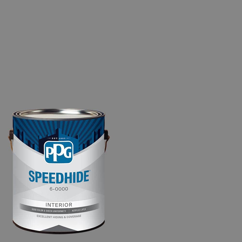 SPEEDHIDE 1 gal. PPG1001-5 Dover Gray Ultra Flat Interior Paint PPG1001 ...