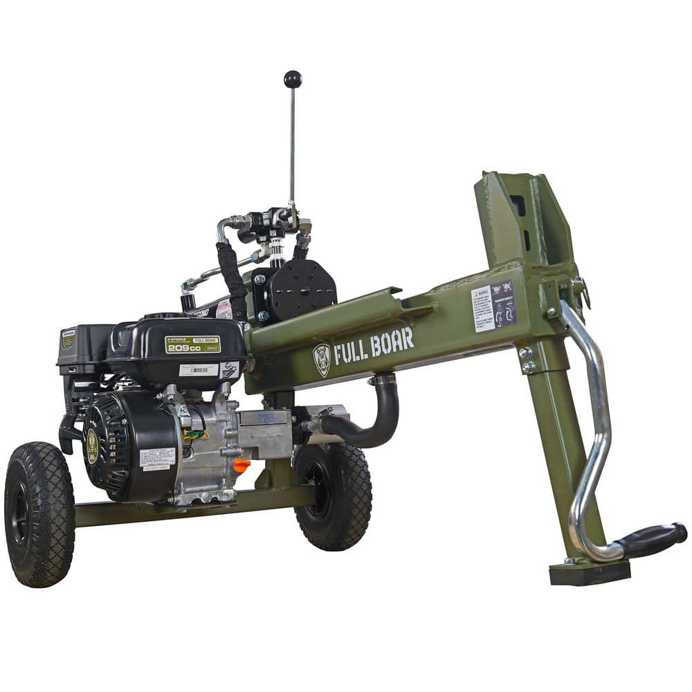 FULL BOAR 20-Ton 209cc Gas Log Splitter, Auto-Return Valve, 2-Stage ...