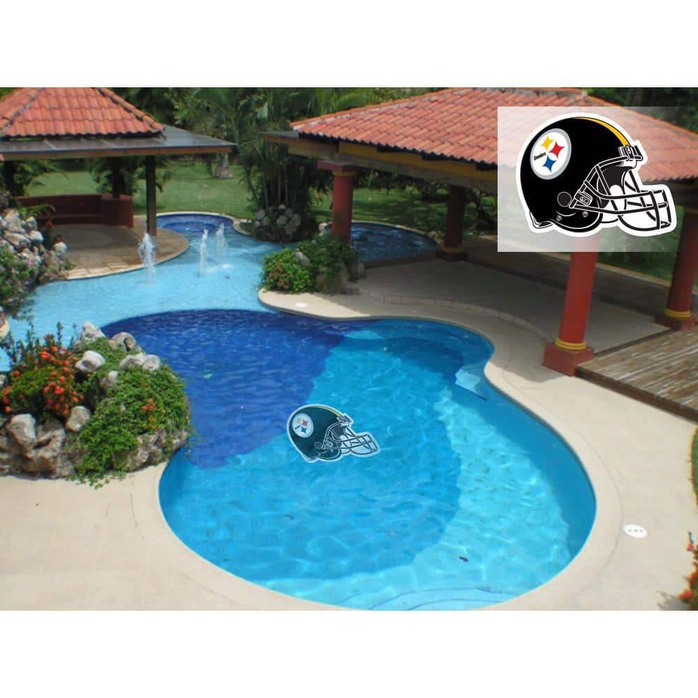 Applied Icon NFL Pittsburgh Steelers 29 in. x 29 in. Small Pool Graphic ...