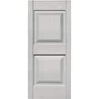 Builders Edge 14.75 in. x 43 in. Raised Panel Vinyl Exterior Shutters ...