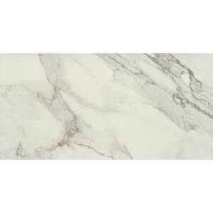 Marazzi EpicClean Milton Arabescato Marble 12 in. x 24 in. Glazed ...