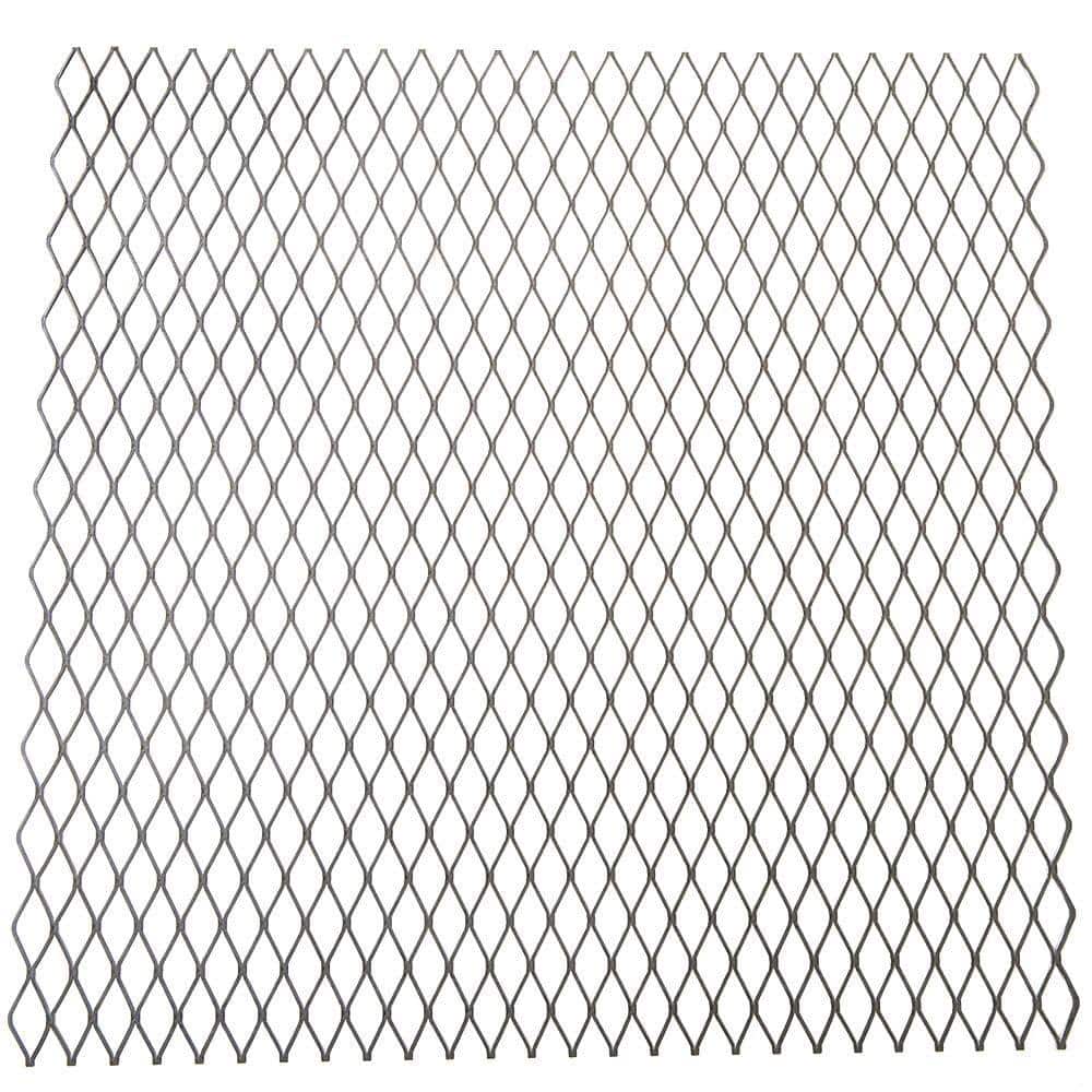 Everbilt 24 in. x 24 in. - 18 Gauge Plain Steel Expanded Metal - 3/4 in ...
