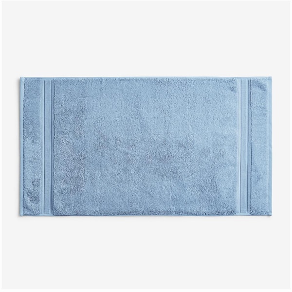 The Company Store Company Cotton Blue Cotton Bath Mat VK37-MAT-BLUE ...