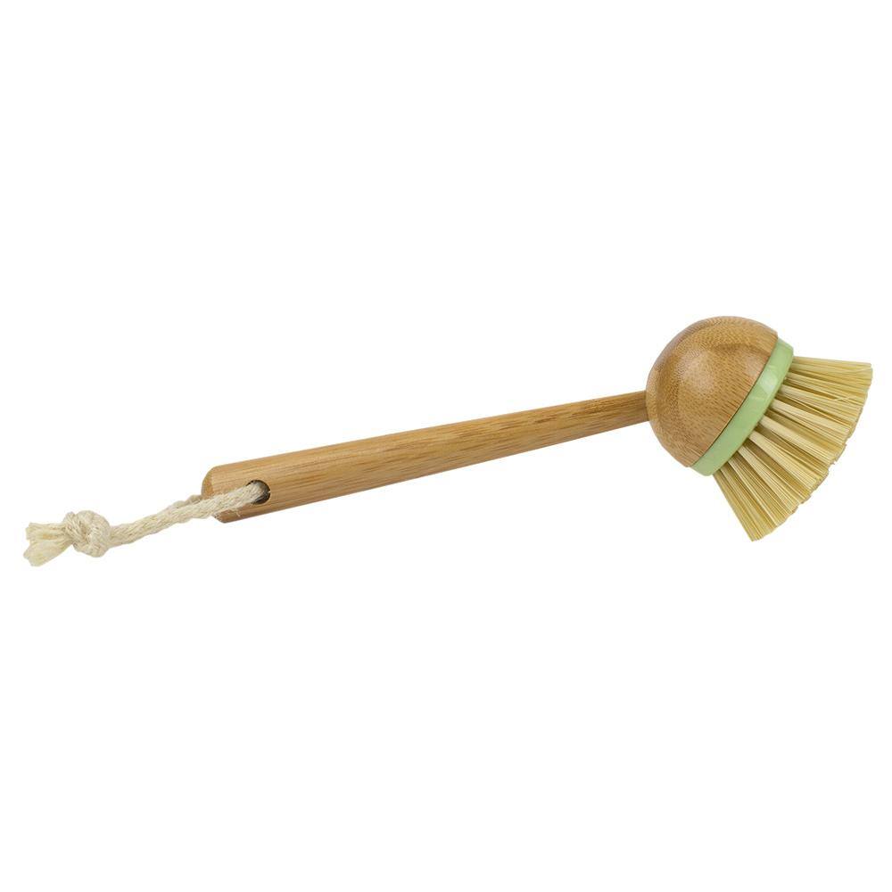 Home Basics Bliss Collection 2.75 in. Scrub Brush with Bamboo Handle ...