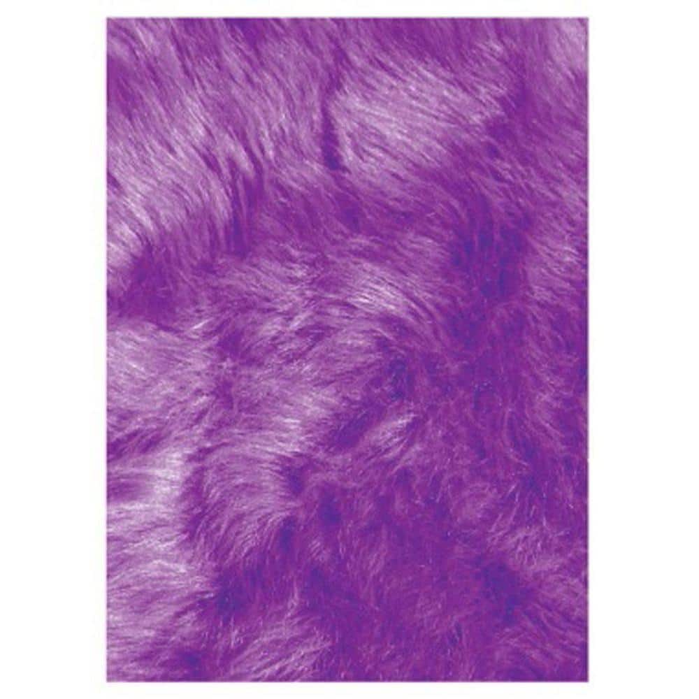 LA Rug Flokati Purple 3 ft. x 4 ft. Area Rug FLK 009 3147 - The Home Depot
