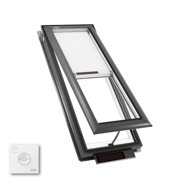 VELUX 21 in. x 54-7/16 in. Solar Powered Venting Deck Mount Skylight with Laminated Low-E3 Glass ...