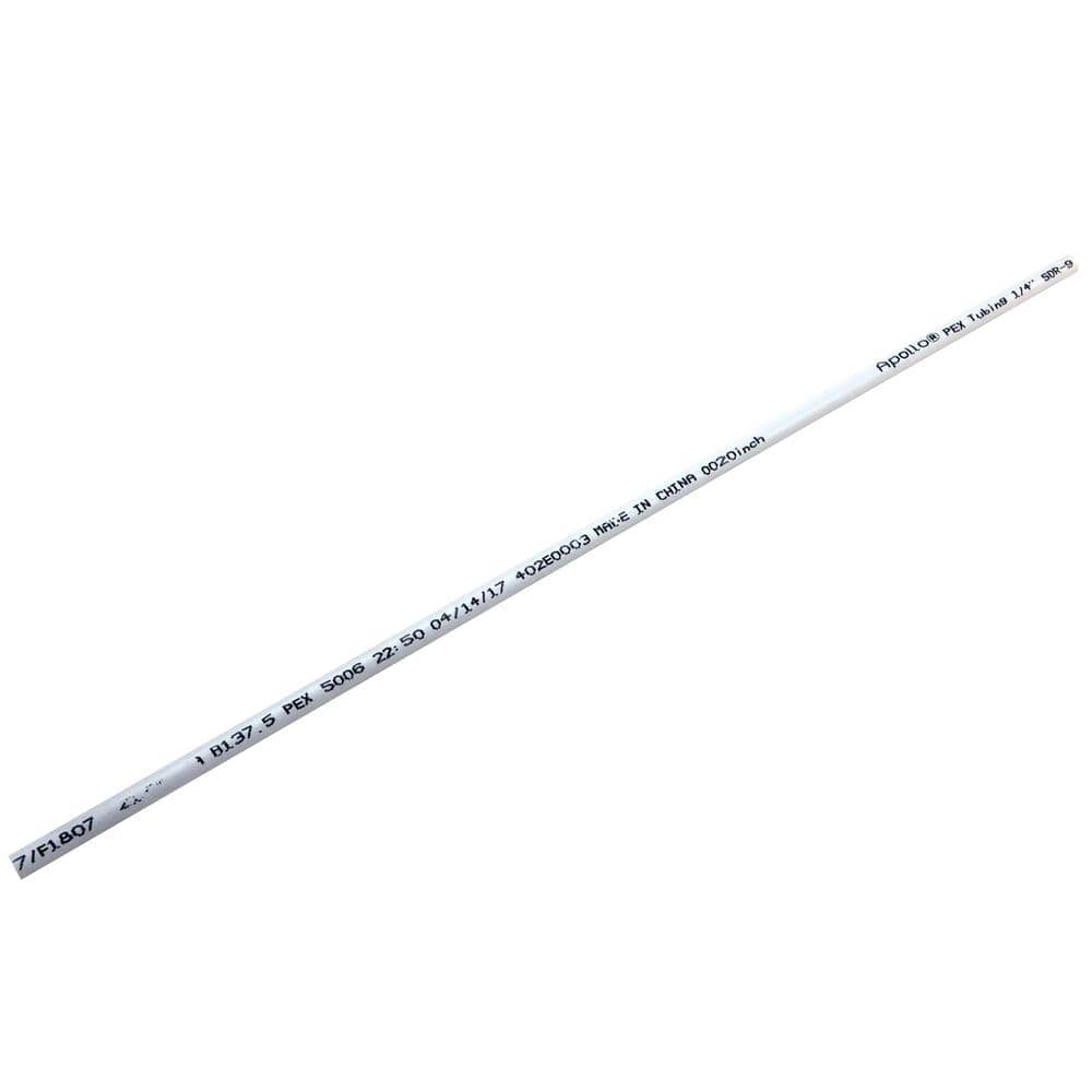 Apollo 1/4 in. (3/8 in.) x 20 in. White PEX-B Pipe APPW14RISER - The ...