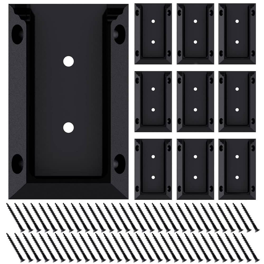 NVNOO 2 in. x 4 in. Deck Railing Bracket Connectors with 60-Pieces ...