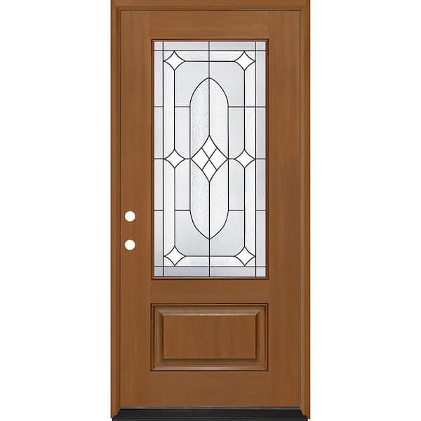 Steves & Sons Regency 36 in. x 80 in. 3/4L Axis Glass LHOS AutumnWheat ...