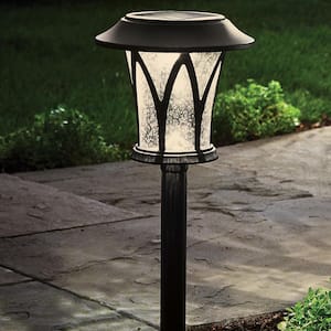 Hampton Bay Laurelview 14 Lumen Black LED Weather Resistant Outdoor ...