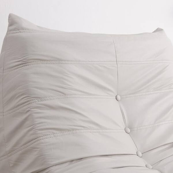 Square White Quilted Chairs