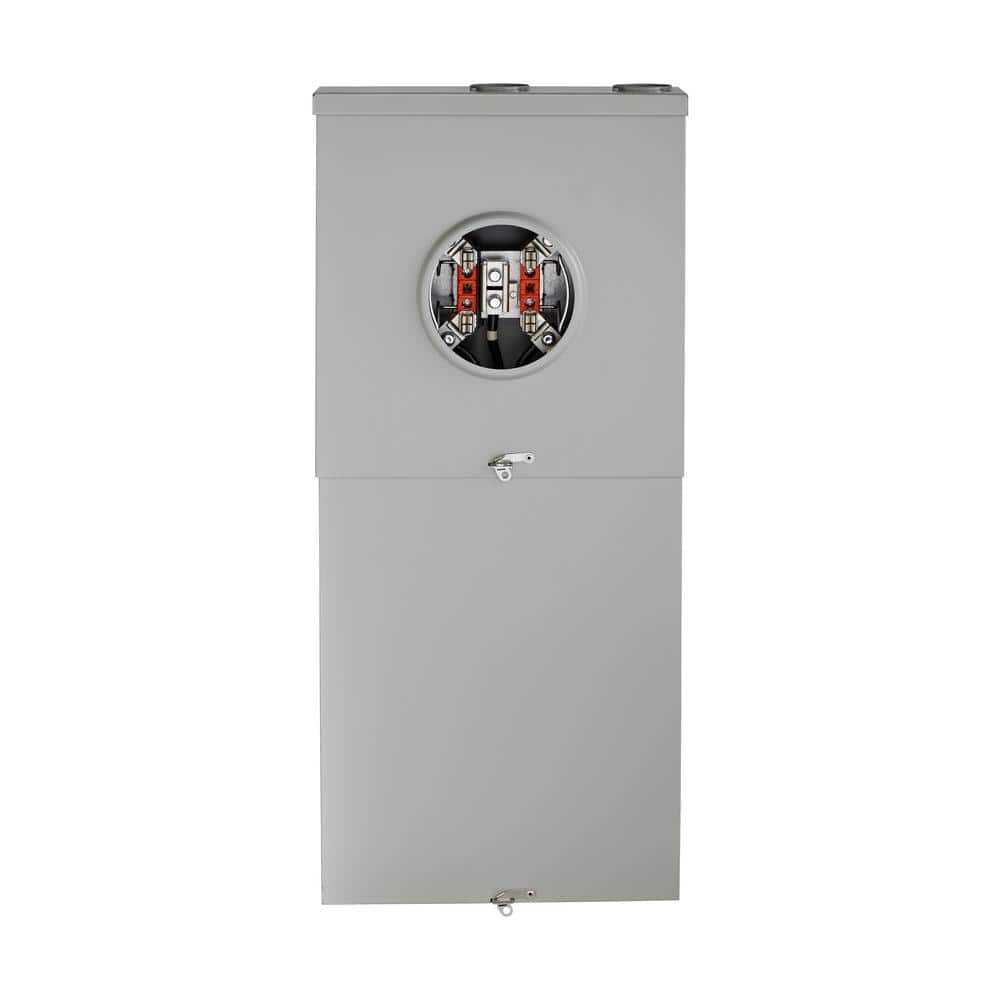 Leviton 200 Amp Outdoor Meter Main Combo, 8 Spaces, Ringless with ...