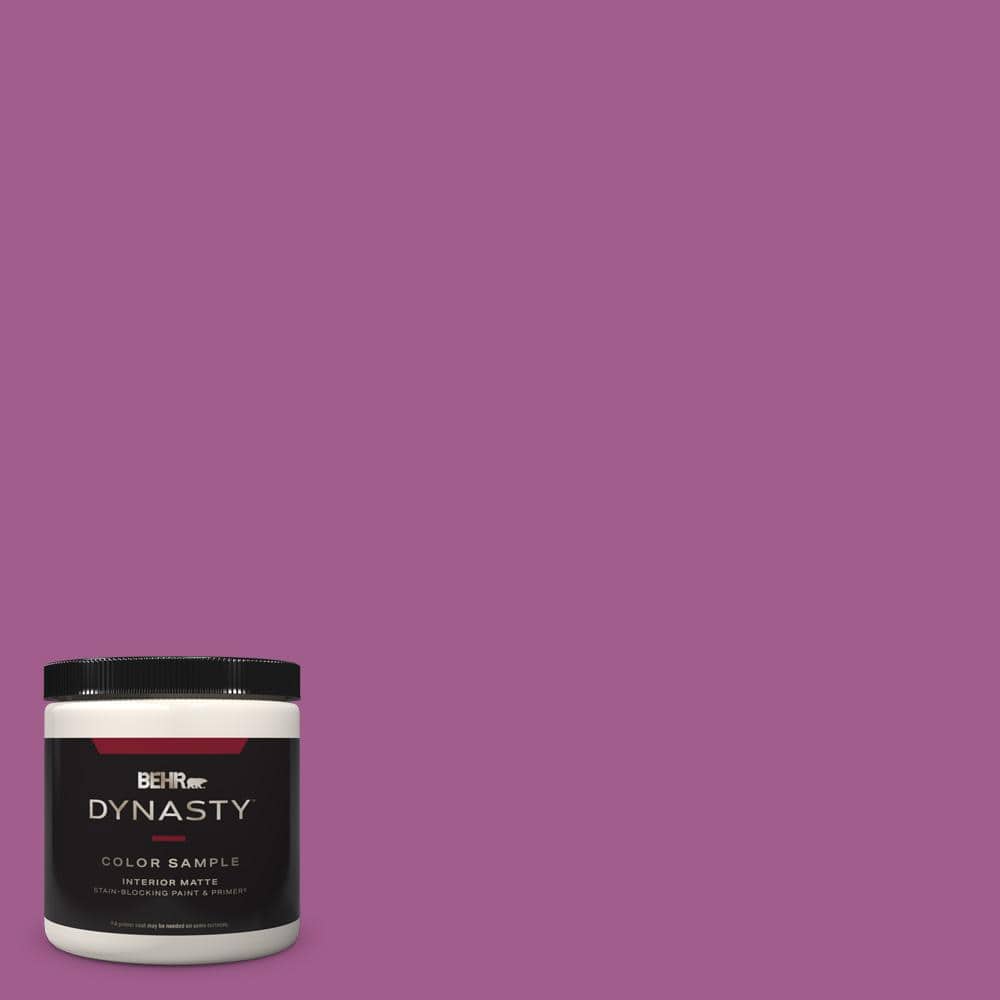 BEHR DYNASTY 8 oz. #P110-6 Wild Berry Matte Stain-Blocking Interior ...