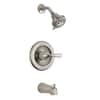 Delta Classic 1-Handle Wall Mount Tub and Shower Faucet Trim Kit in ...