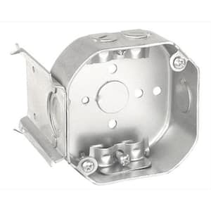 Reviews for Steel City 4 in. 1-1/2 in. Deep Octagon Box with V-Bracket ...