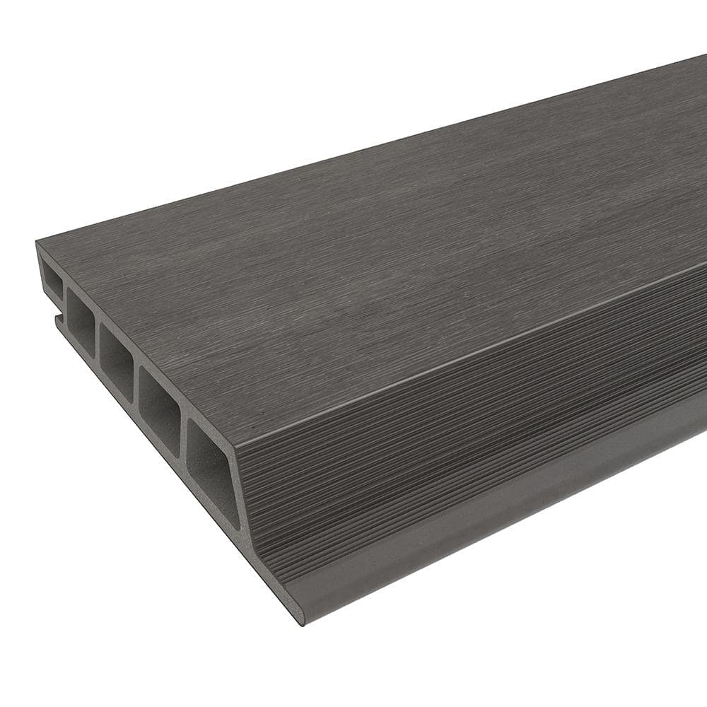 NewTechWood Shadowline All Weather System 6.7 in. x 192 in. Composite Siding in Argentinian ...