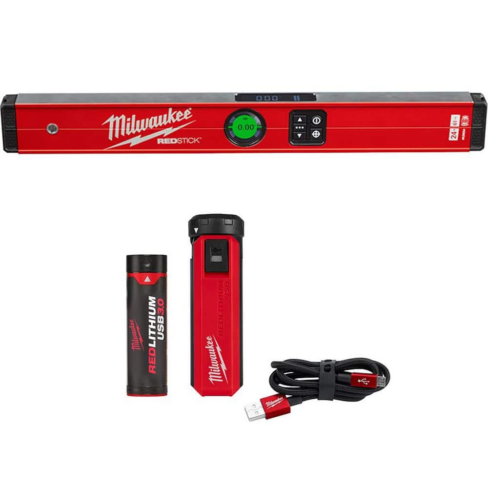 Milwaukee 24 in. REDSTICK Digital Box Level with Pin-Point Measurement ...
