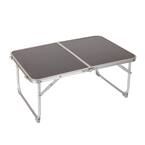 Wakeman Outdoors 2-Tier Folding Camping Table with 4 Cupholders and ...