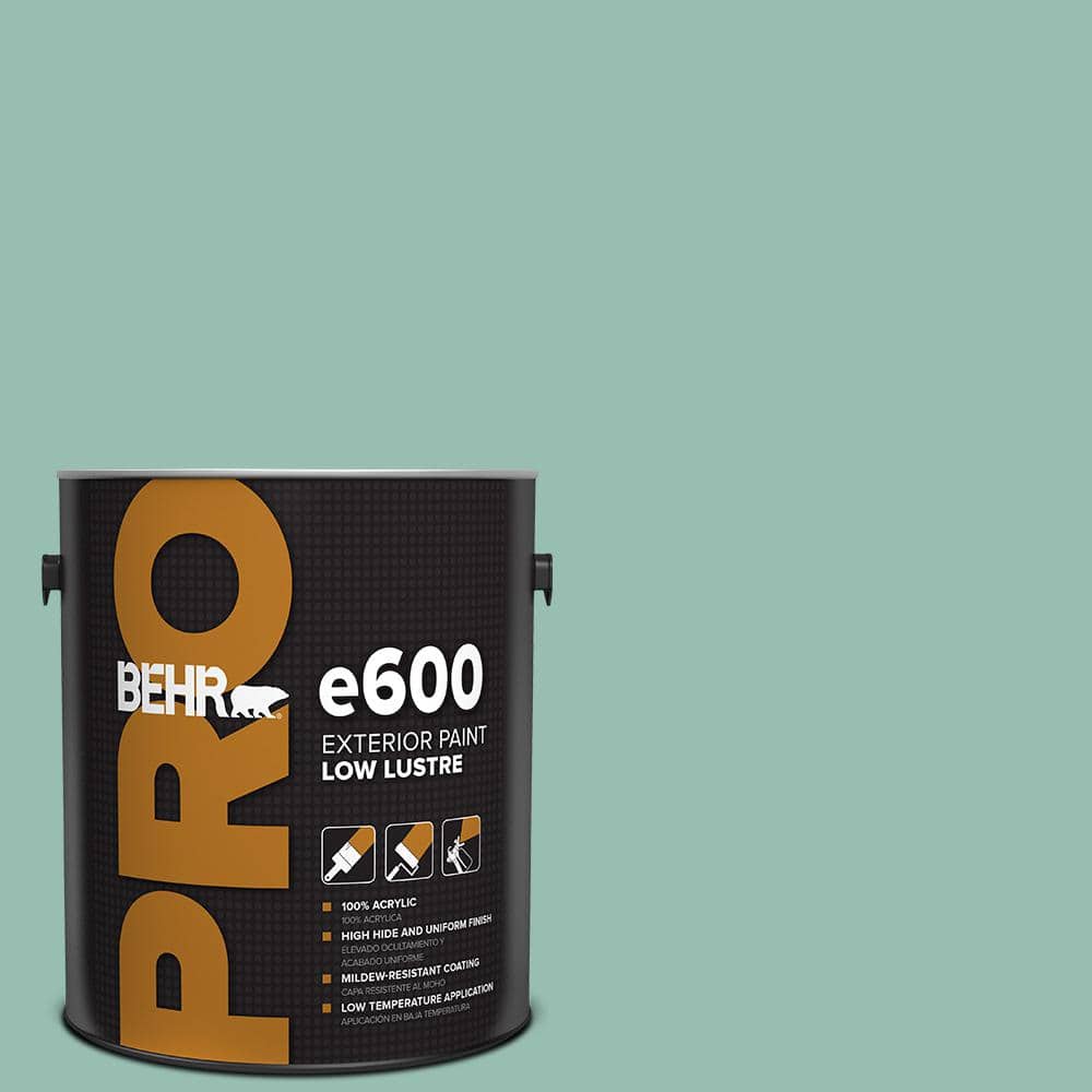 BEHR PRO 1 gal. #PPU12-07 Spring Stream Low Luster Exterior Paint ...