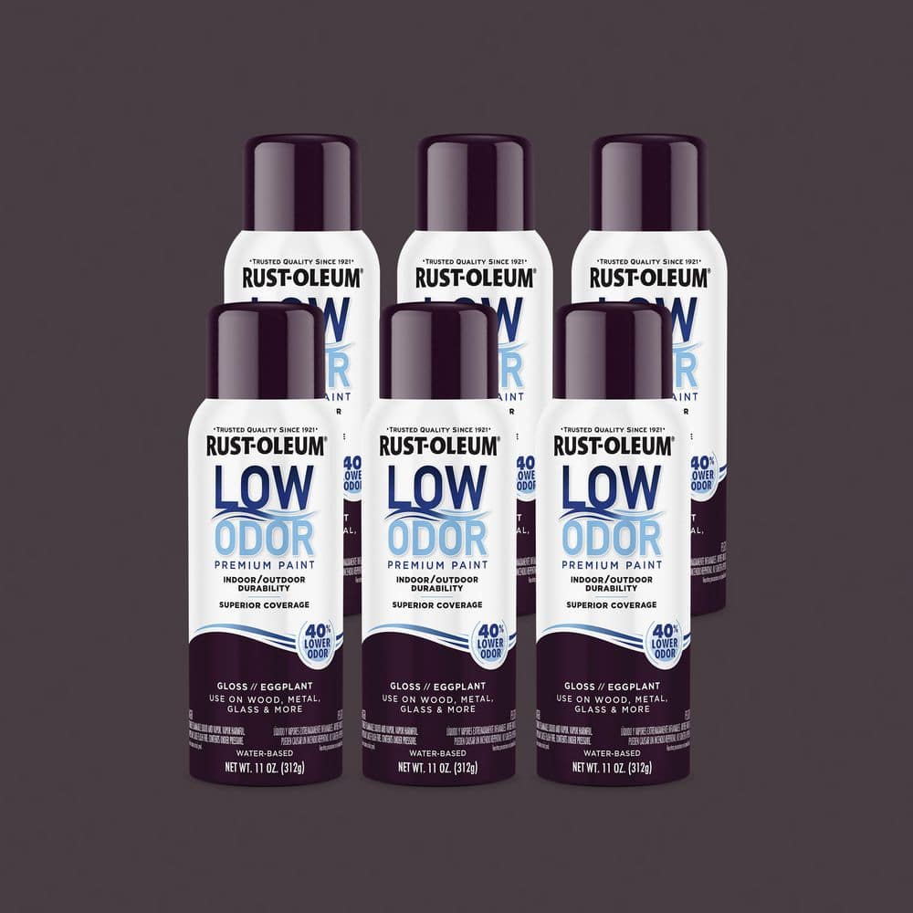 Reviews for Rust-Oleum Low Odor 11 oz. Gloss Eggplant Low Odor Water ...