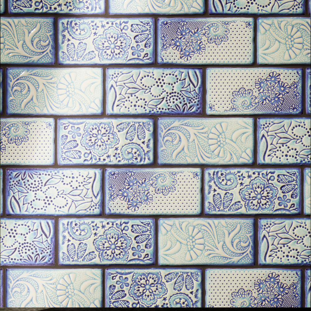 Merola Tile Antic Feelings Via Lactea 3 in. x 6 in. Ceramic Wall Tile ...