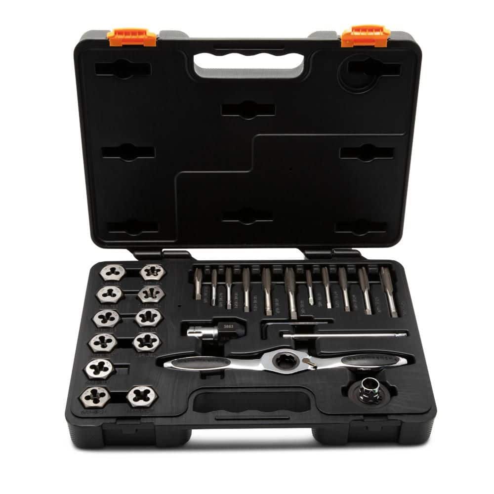 GEARWRENCH SAE Ratcheting Tap and Die Set (27-Piece) 82813 - The Home Depot