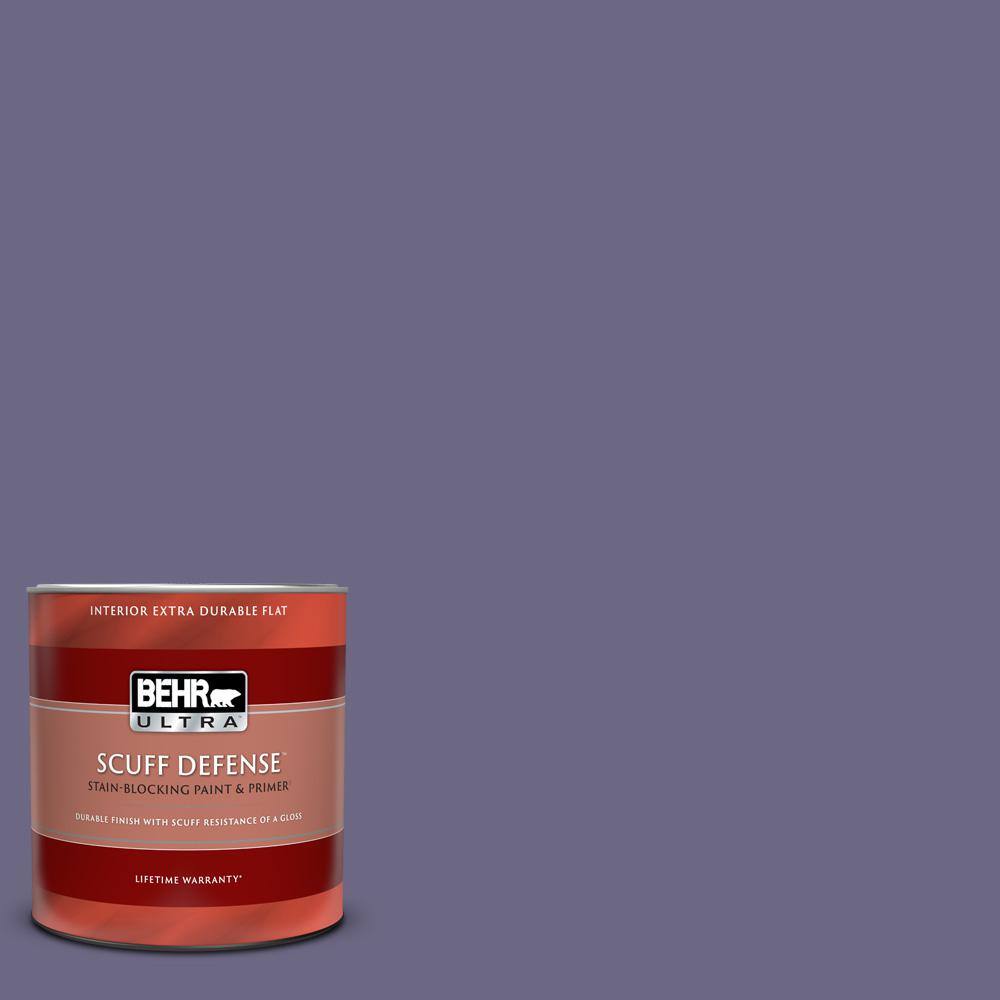 BEHR ULTRA 1 qt. #PPU16-18 Hyacinth Arbor Extra Durable Flat Interior ...