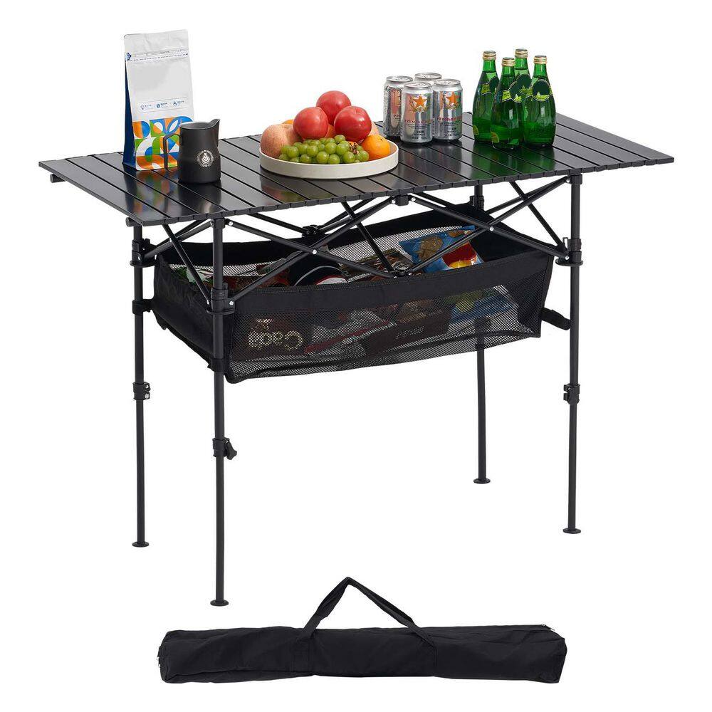 SKYSHALO Folding Camping Table, Outdoor Portable Side Tables ...