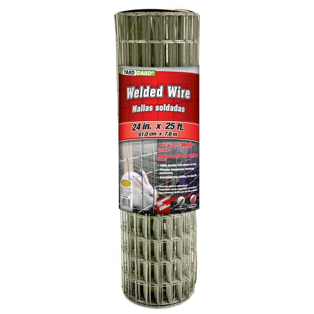 YARDGARD 2 ft. x 25 ft. 16-Gauge Welded Wire 309320A - The Home Depot