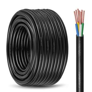 Vrbgify 18/5 150 ft. 18AWG Solid Copper Sprinkler Wire with UV ...