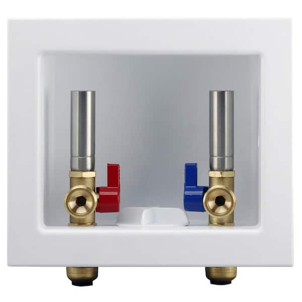 Oatey Quadtro 1/2 in. Copper Sweat x 3/4 in. MHT Washing Machine Valves ...
