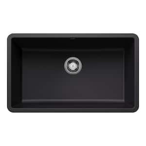 Blanco PRECIS Undermount Granite Composite 30 in. Single Bowl Kitchen ...