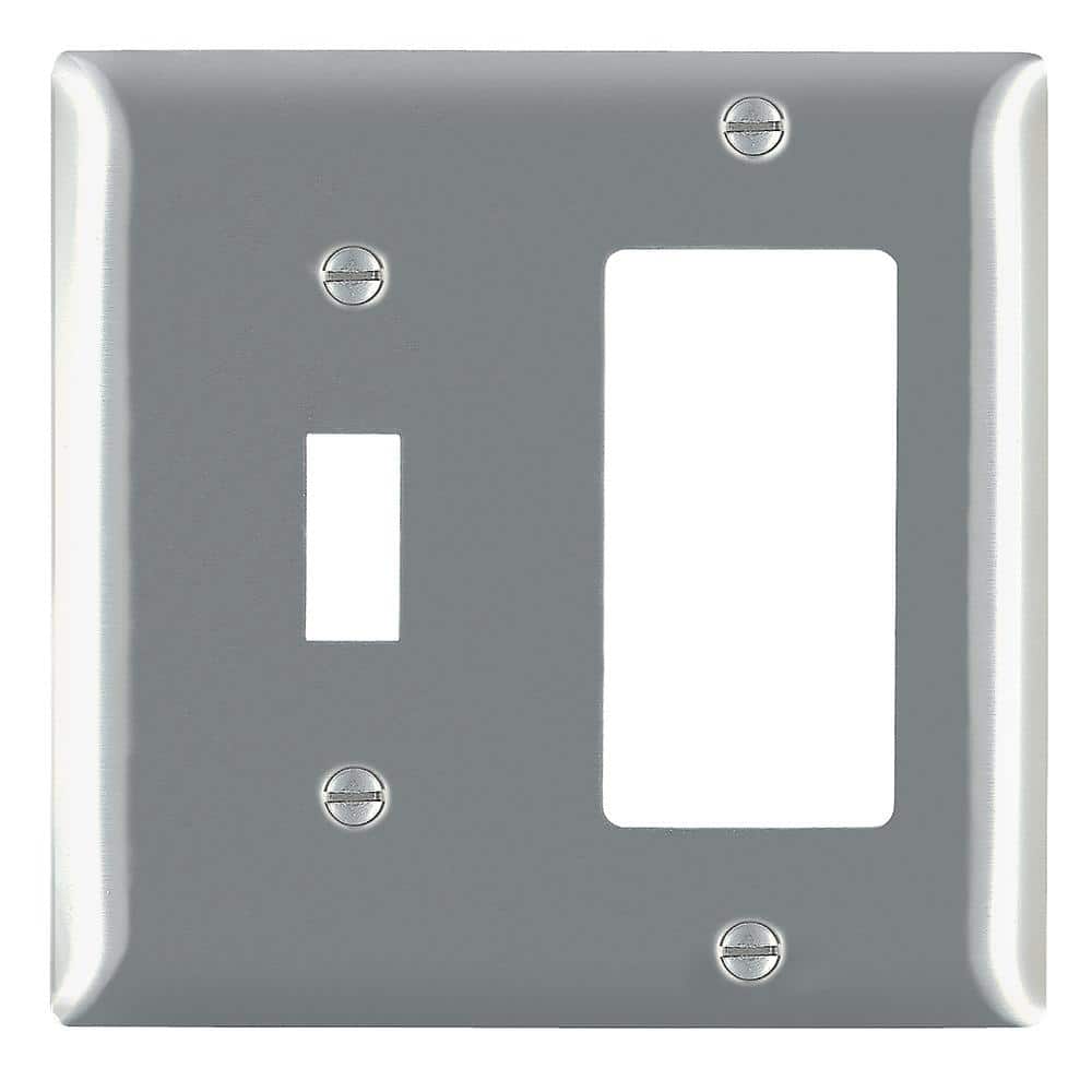 Legrand Pass & Seymour 302/304 S/S 2 Gang 1 Toggle 1 Decorator/Rocker ...