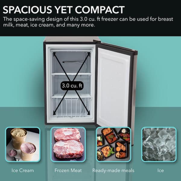 Whynter 3.0 cu. Ft. Upright Freezer Mini Freezer with lock Reversible ...