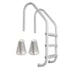 Saftron 2-Pack Pool Ladder 3-Step Steel for in Ground Pool P-324-L3-W ...