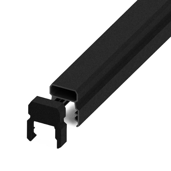 Avalon Tristan 6 ft. Satin Black Top Rail 73020452 - The Home Depot