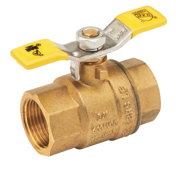 ProLine 3/4 in. x 3/4 in. Brass T-Handle Ball Valve-107-824THN - The ...