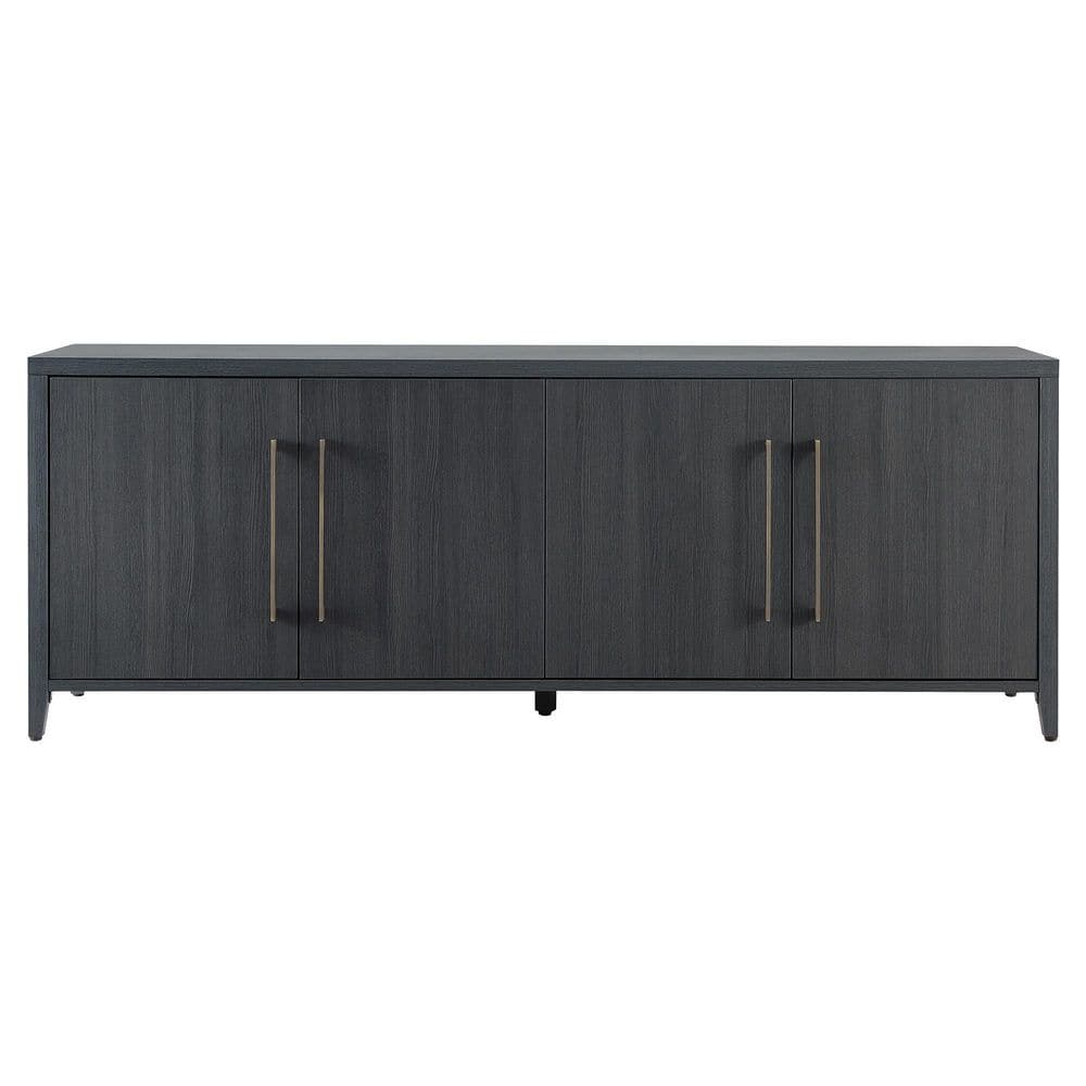 Meyer&Cross Jasper 68 in. Charcoal Gray TV Stand Fits TV's up to 75 in ...