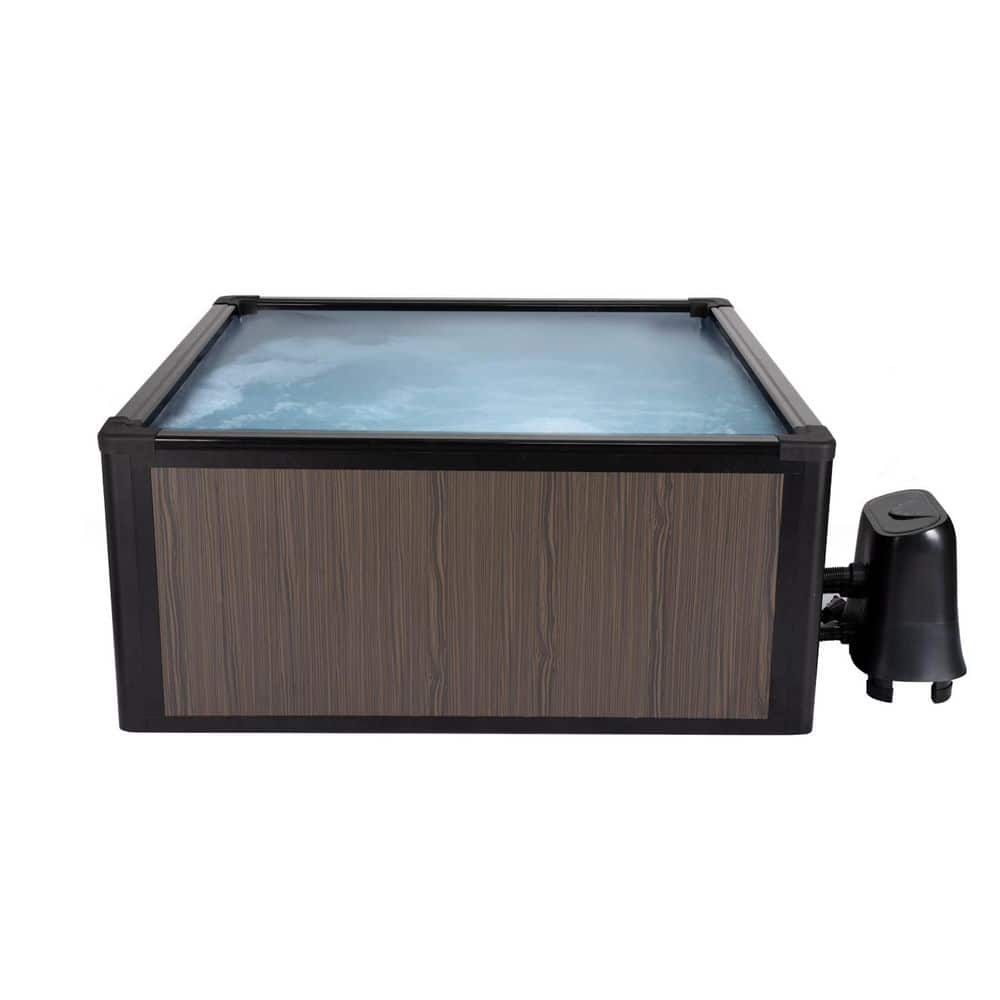 EZLIFE Sanibel 6-Person 80-Aqua-Jets 110-Volt Square Panel Foam Spa Hot ...